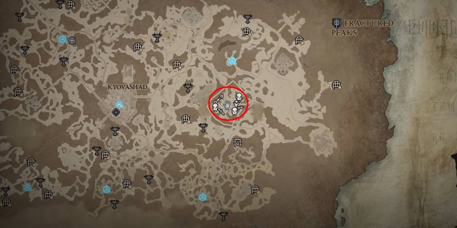 Diablo 4: All Stronghold Locations In Fractured Peaks