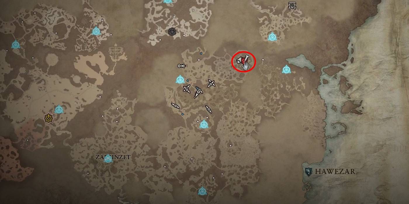 Diablo 4: All Stronghold Locations in Hawezar
