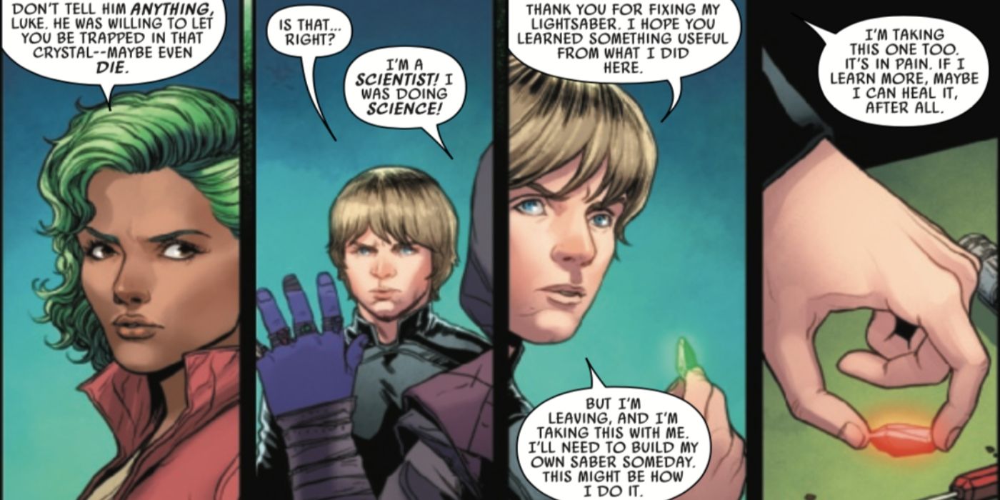 Luke Skywalker Gets New Connection to the Sith with Red Kyber Crystal