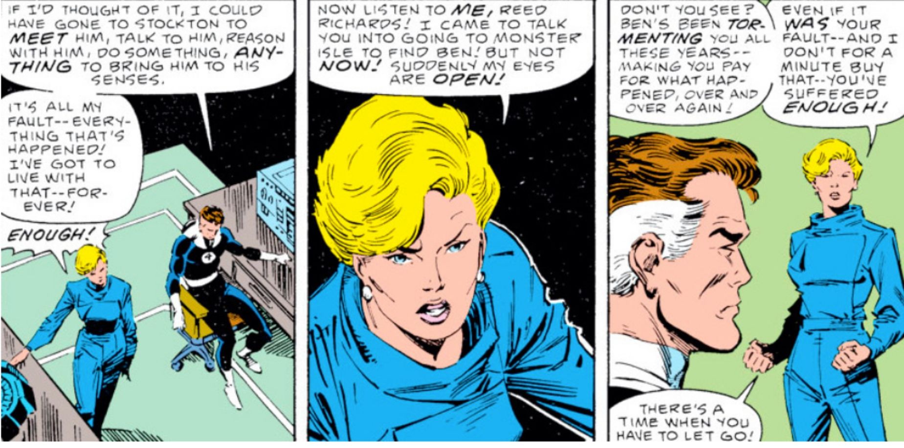 Invisible Woman Thinks The Thing Failed Reed Richards Not The Other