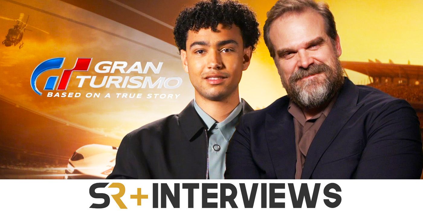 David Harbour & Archie Madekwe On Gran Turismo, Sim Driving & Cast ...