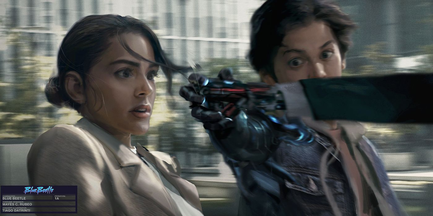 Blue Beetle Concept Artists On Celebrating Representation & Scarab Suits