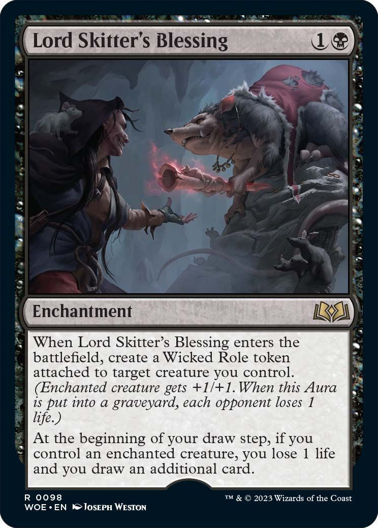 EXCLUSIVE MTG Wilds of Eldraine Card Reveal: Lord Skitter's Blessing