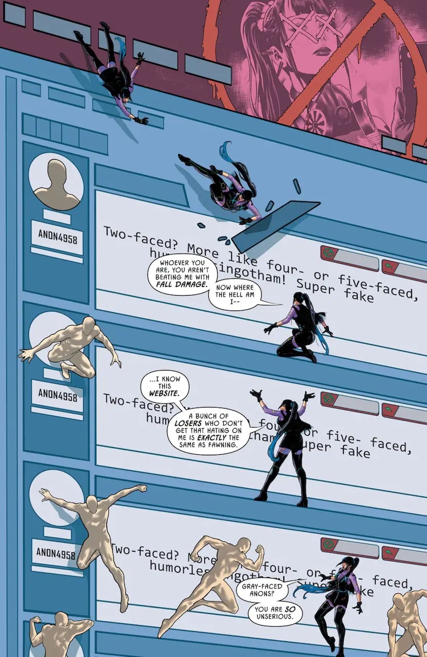 Joker's Girlfriend Punchline Takes on Her Perfect Nemesis - the Internet