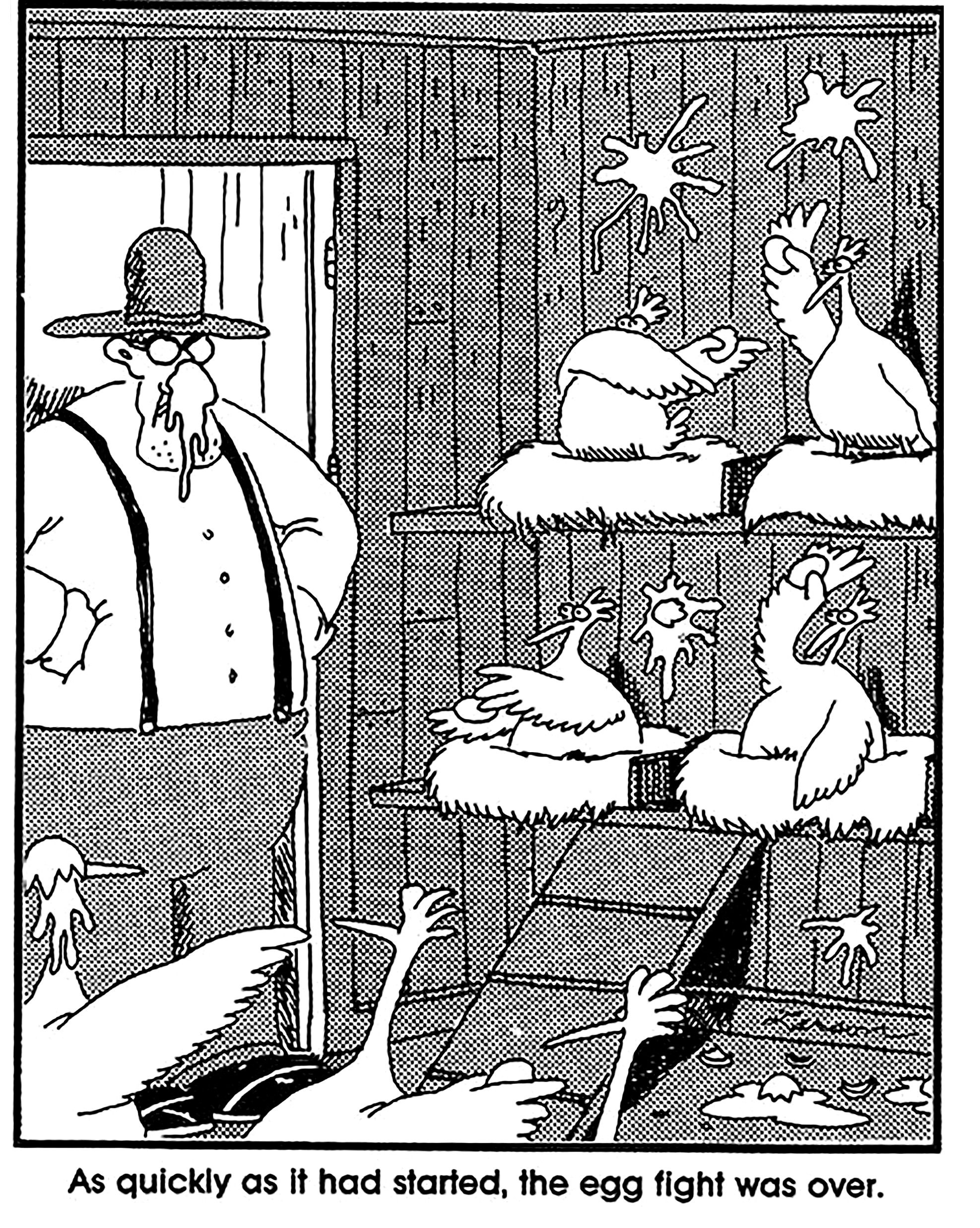 10 Funniest Far Side Comics That Prove It's Obsessed with Chickens