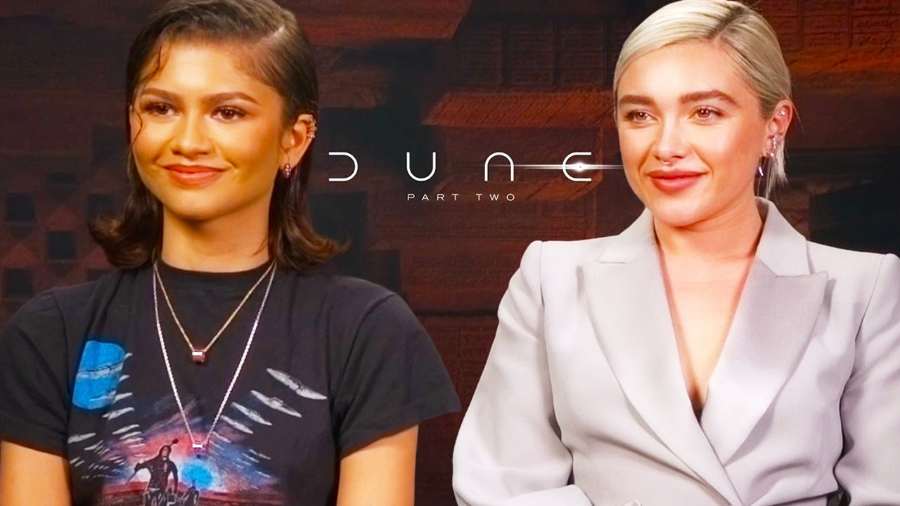 Zendaya & Florence Pugh On Dune 2's Political Intrigue And Character Growth Zendaya & Florence Pugh On Dune 2's Political Intrigue And Character Growth