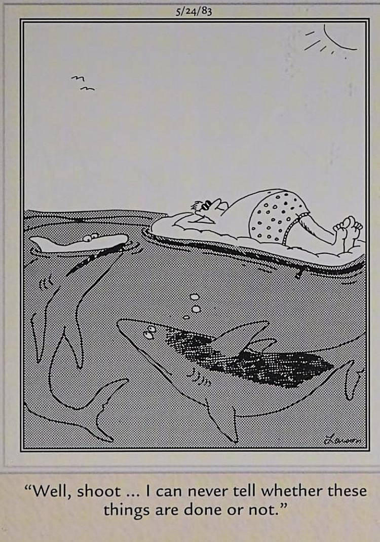 15 Funniest Far Side Comics About Sharks