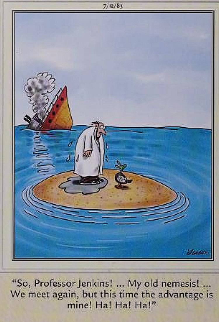 20 Funniest Far Side Comics Set on A Desert Island