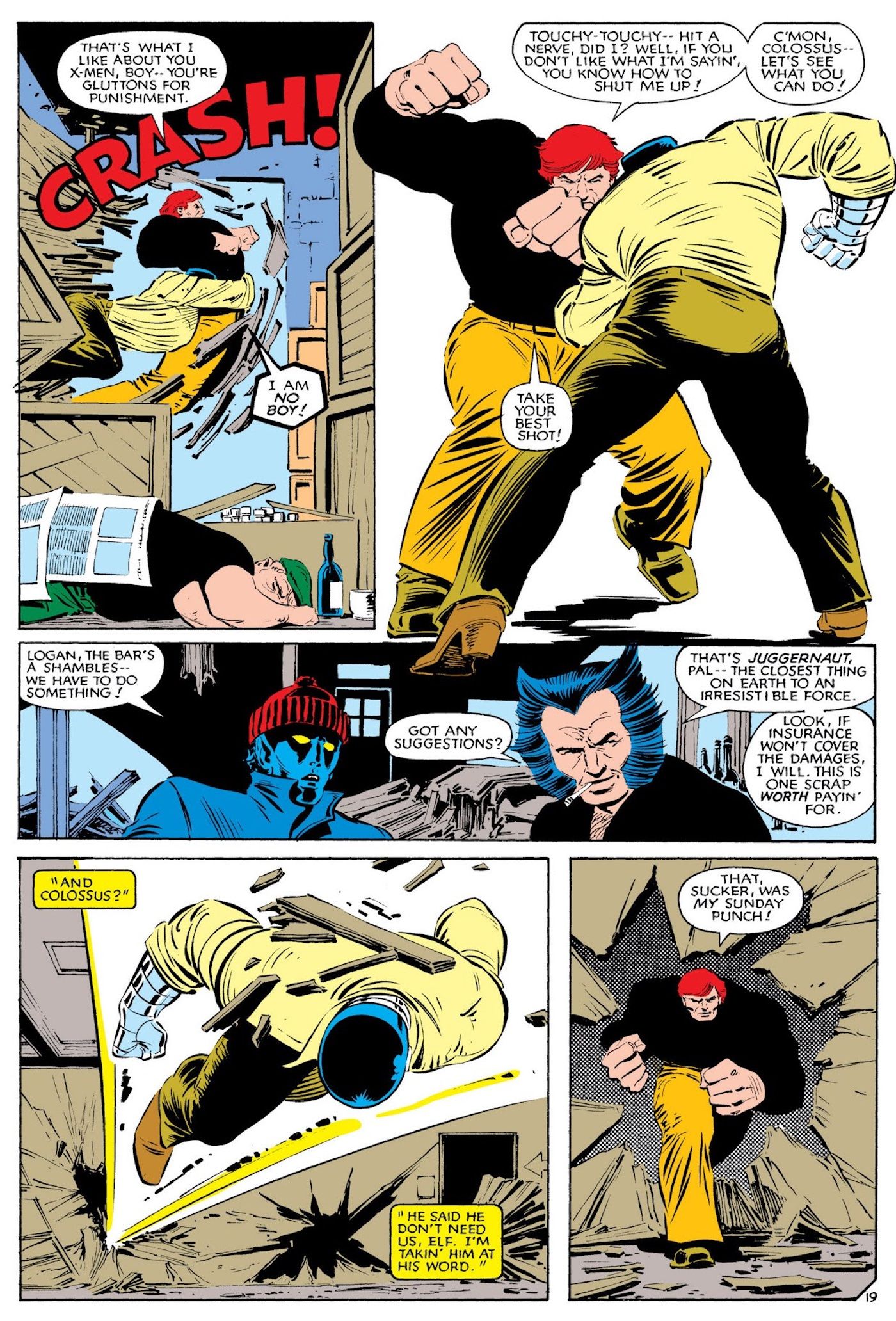 Colossus Vs Juggernaut Bar Fight