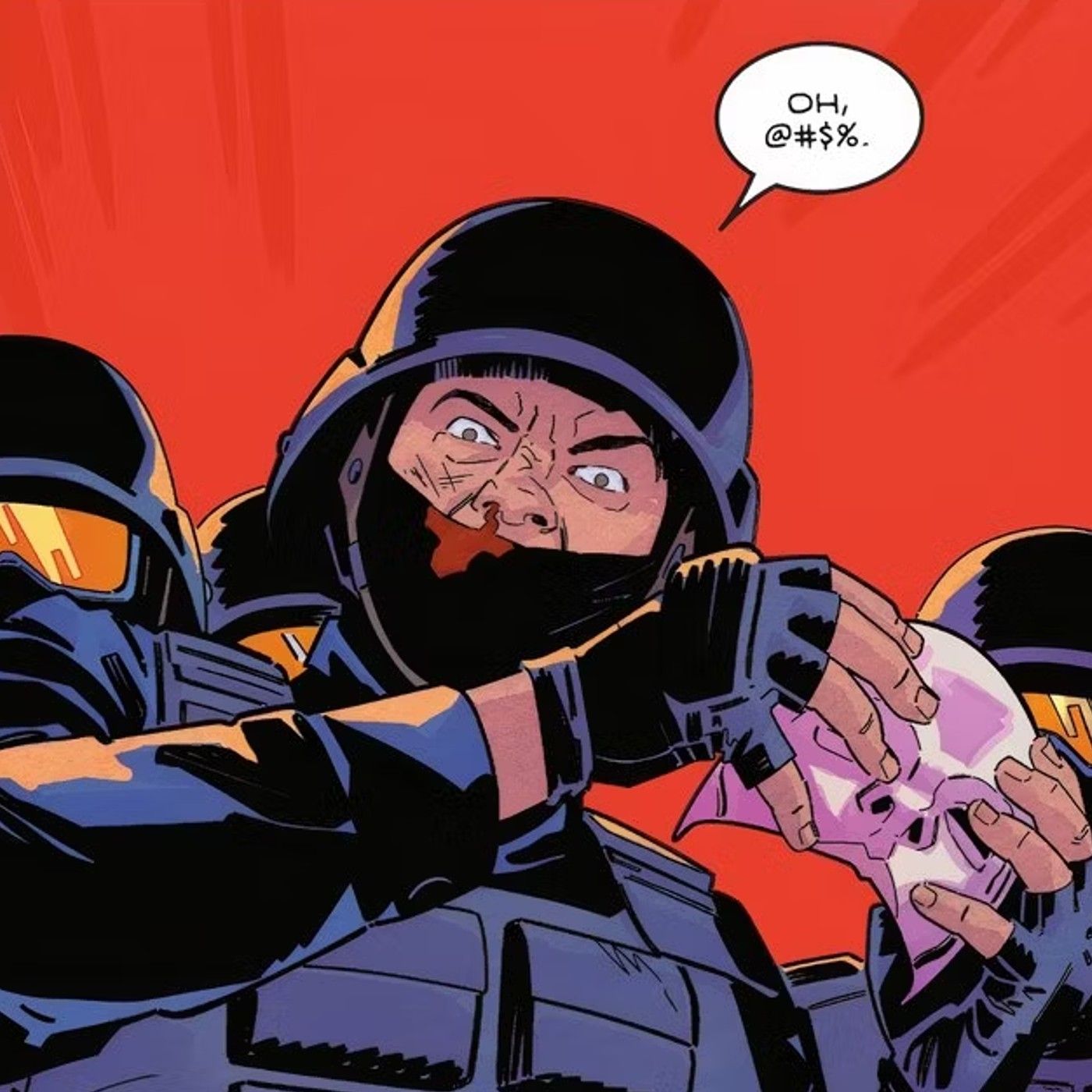 Jonge Rechter Nightwing Zonder Masker