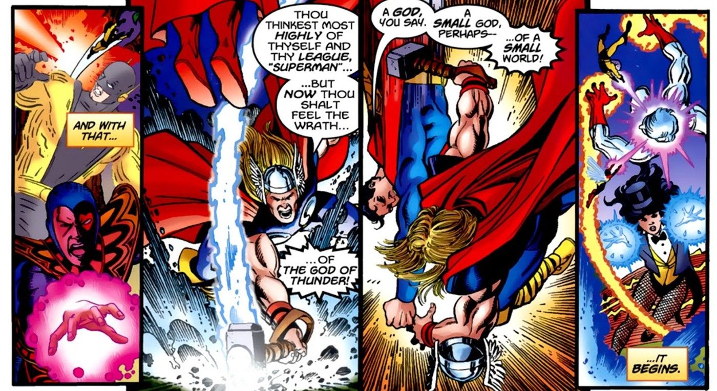 Thor Vs Superman Comic