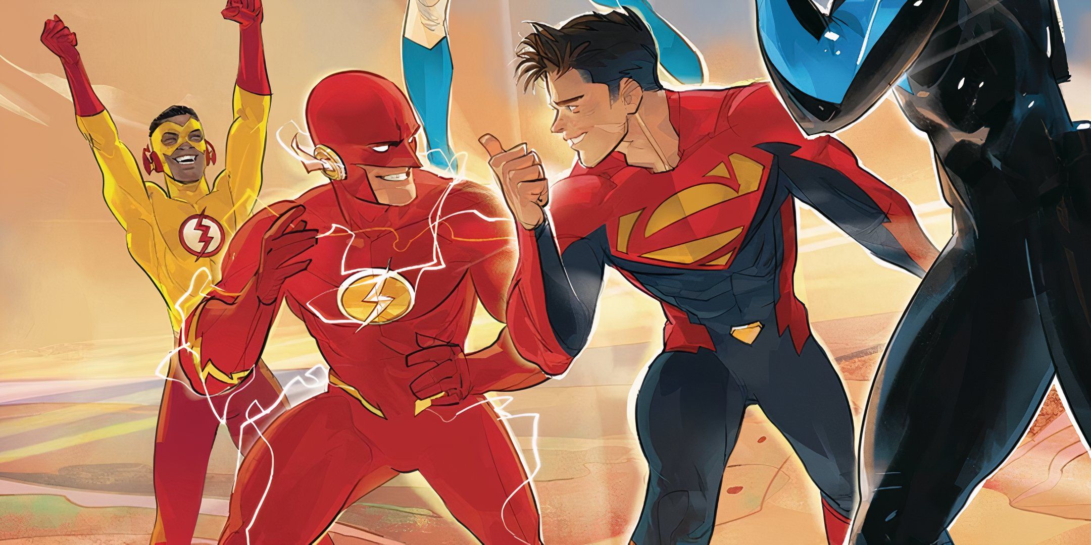 Classic Superman Vs Flash Race Gets The Perfect Next Gen Update In New Art