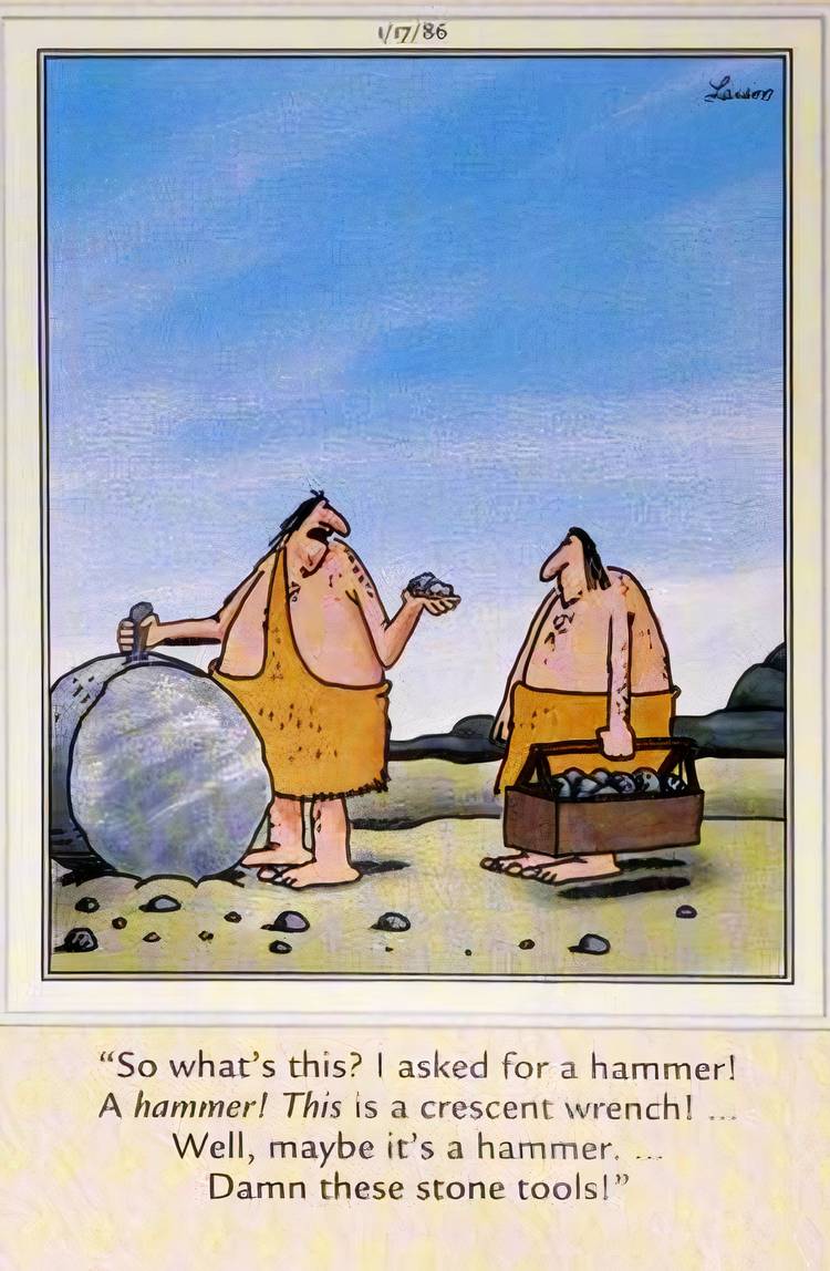 10 Genius Far Side Comics Featuring the Invention of Fire, The Wheel ...