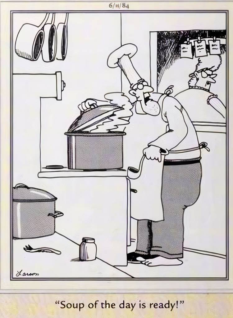 11 Hilarious Far Side Comics Set In Restaurants
