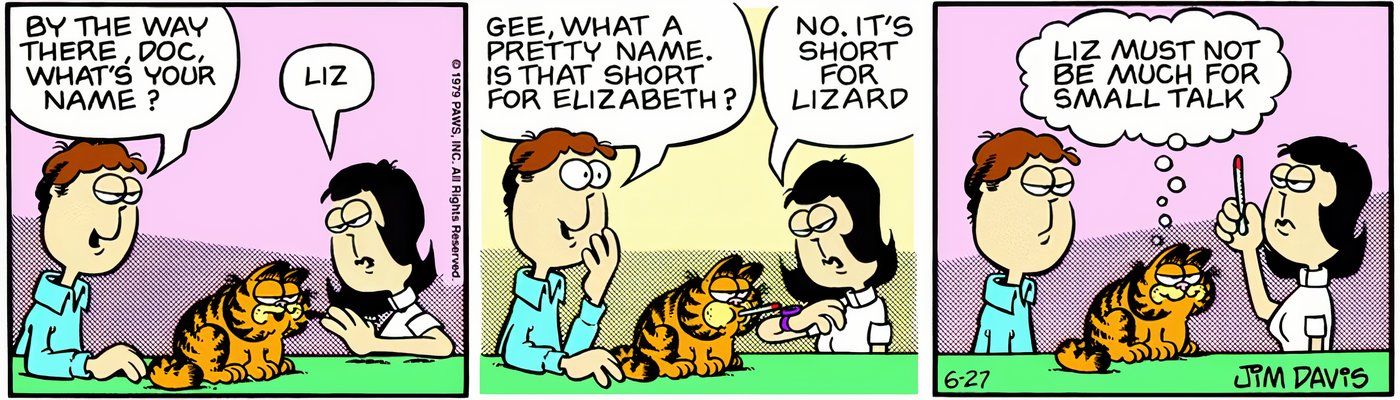 Garfield Liz Wilson Elizabeth Wilson (Garfield)