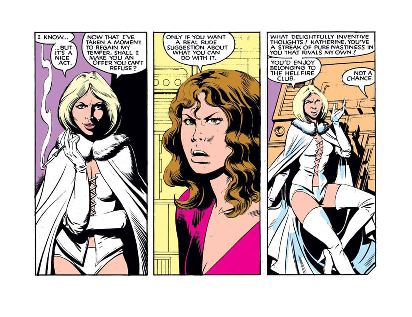 Emma Frost E Kitty Pryde Emma, Kitty, And The Three New Mutants They