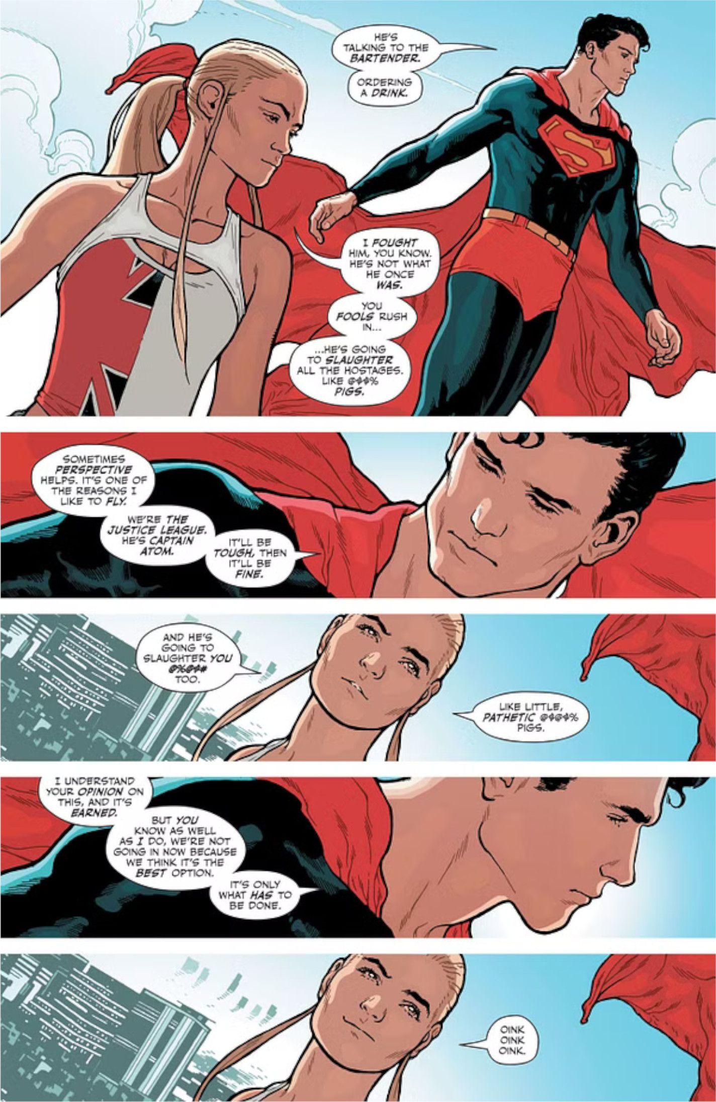 Captain Atom Vs Superman Prime Iceman,Storm And Magneto Vs Swamp