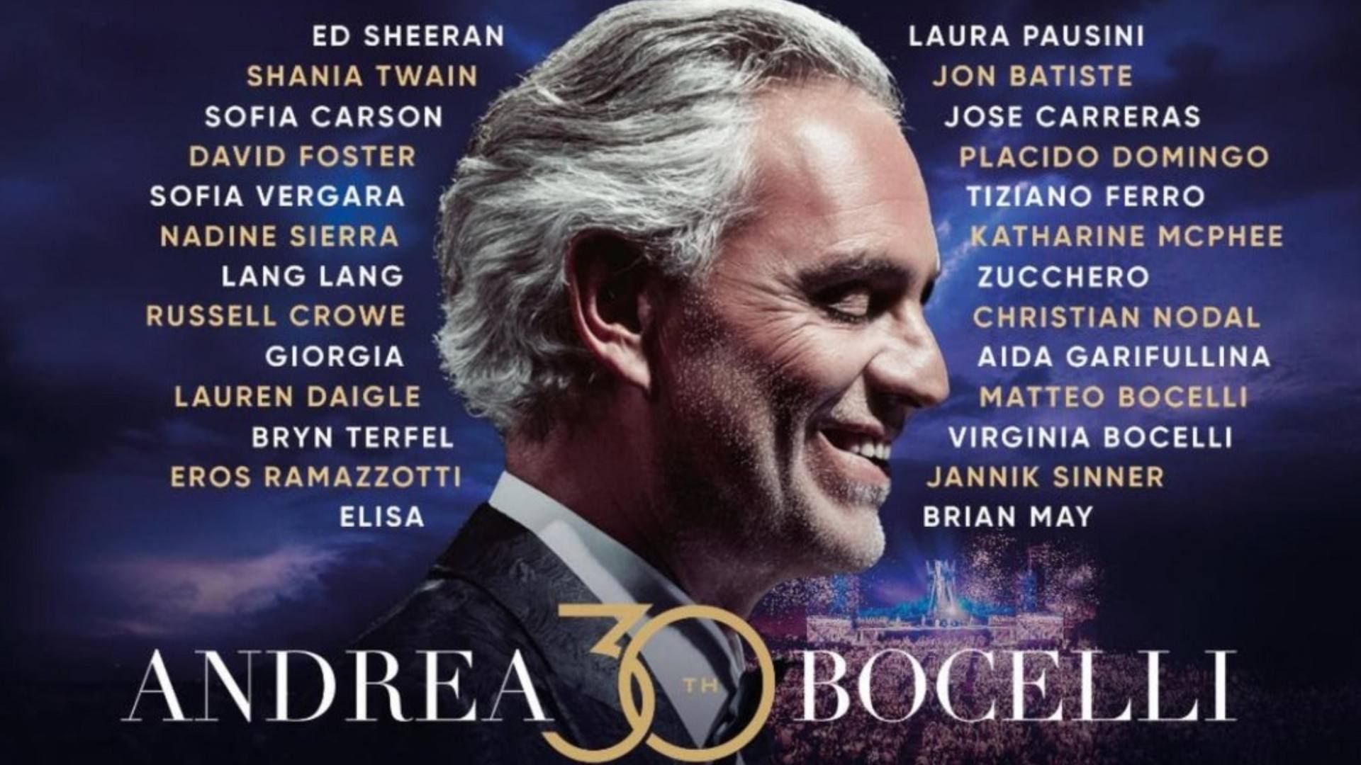 Andrea Bocelli 30 The Celebration Summary Latest News Trailer Cast