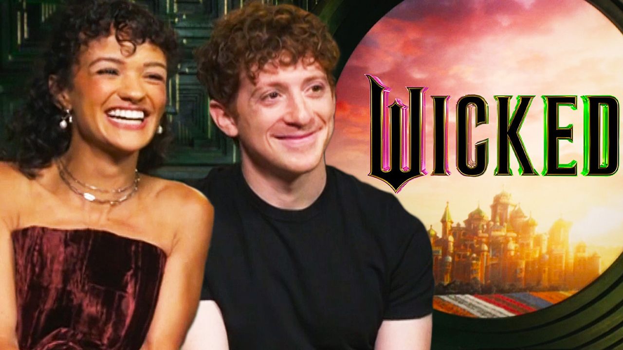 Wicked Stars Ethan Slater & Marissa Bode Break Down Their Onscreen Relationship And The Glinda ...