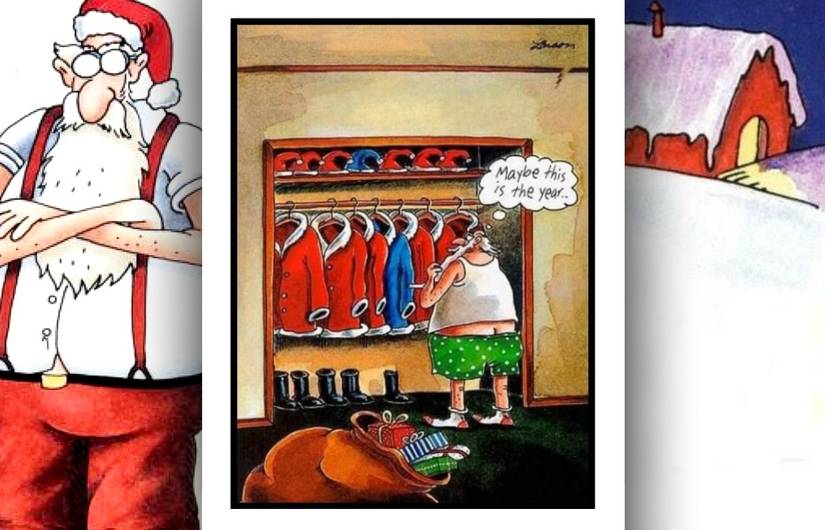 10 Funniest Far Side Comics Starring Santa Claus