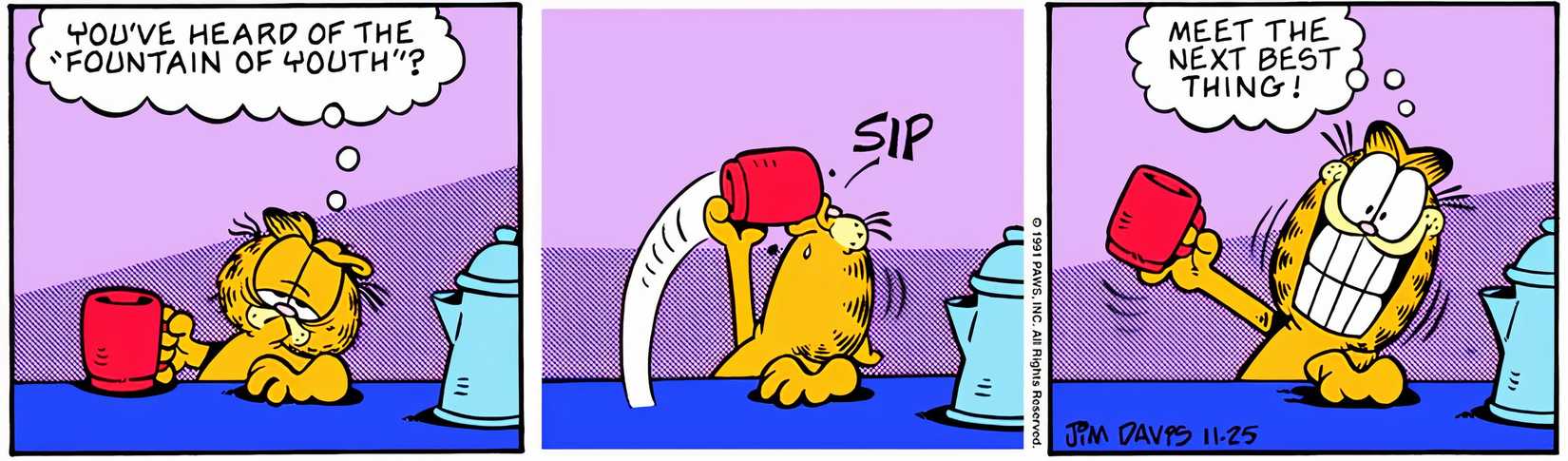 10 Hilarious Garfield Strips About Drinking Coffee (That the Caffeine ...