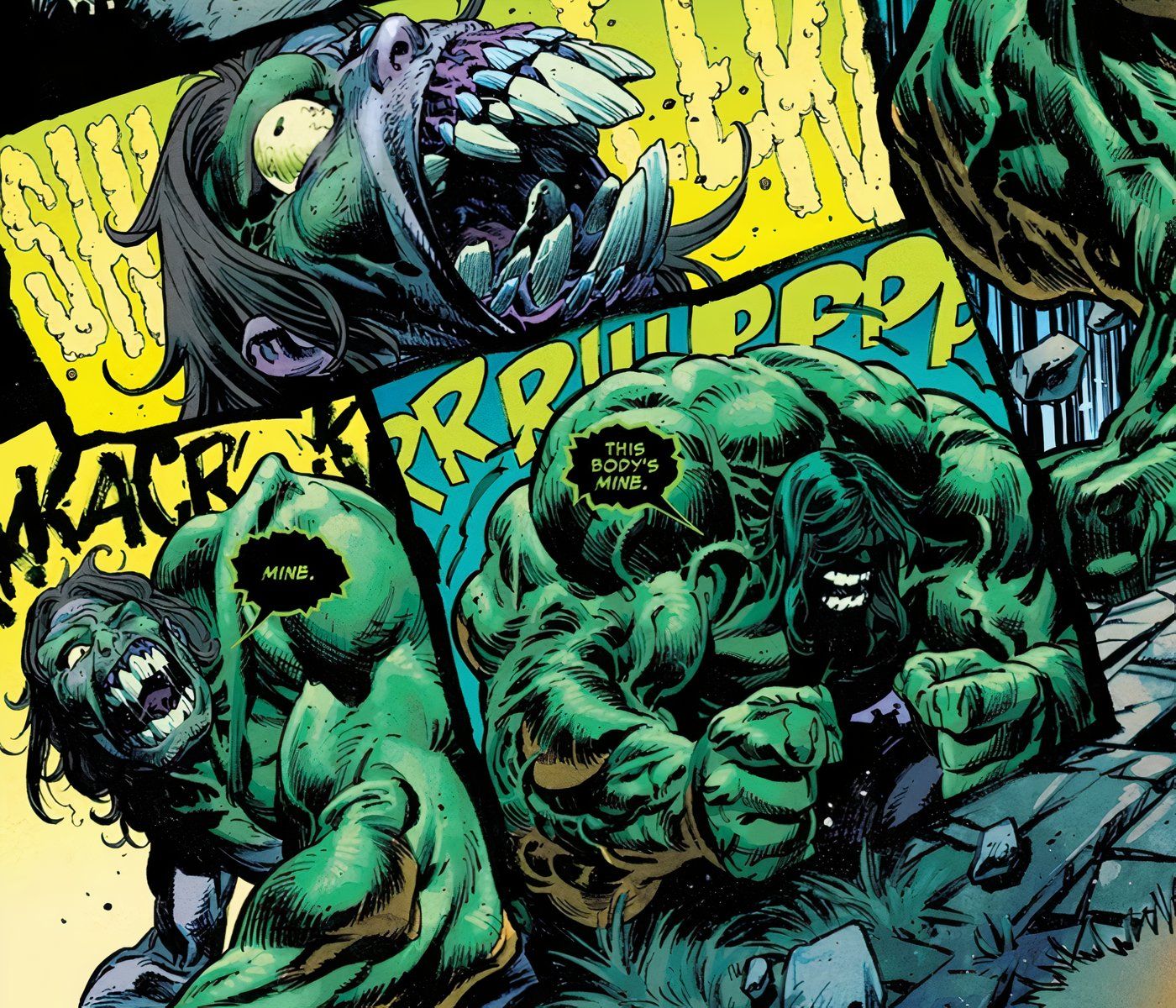 Hulk Ansikt Omriss