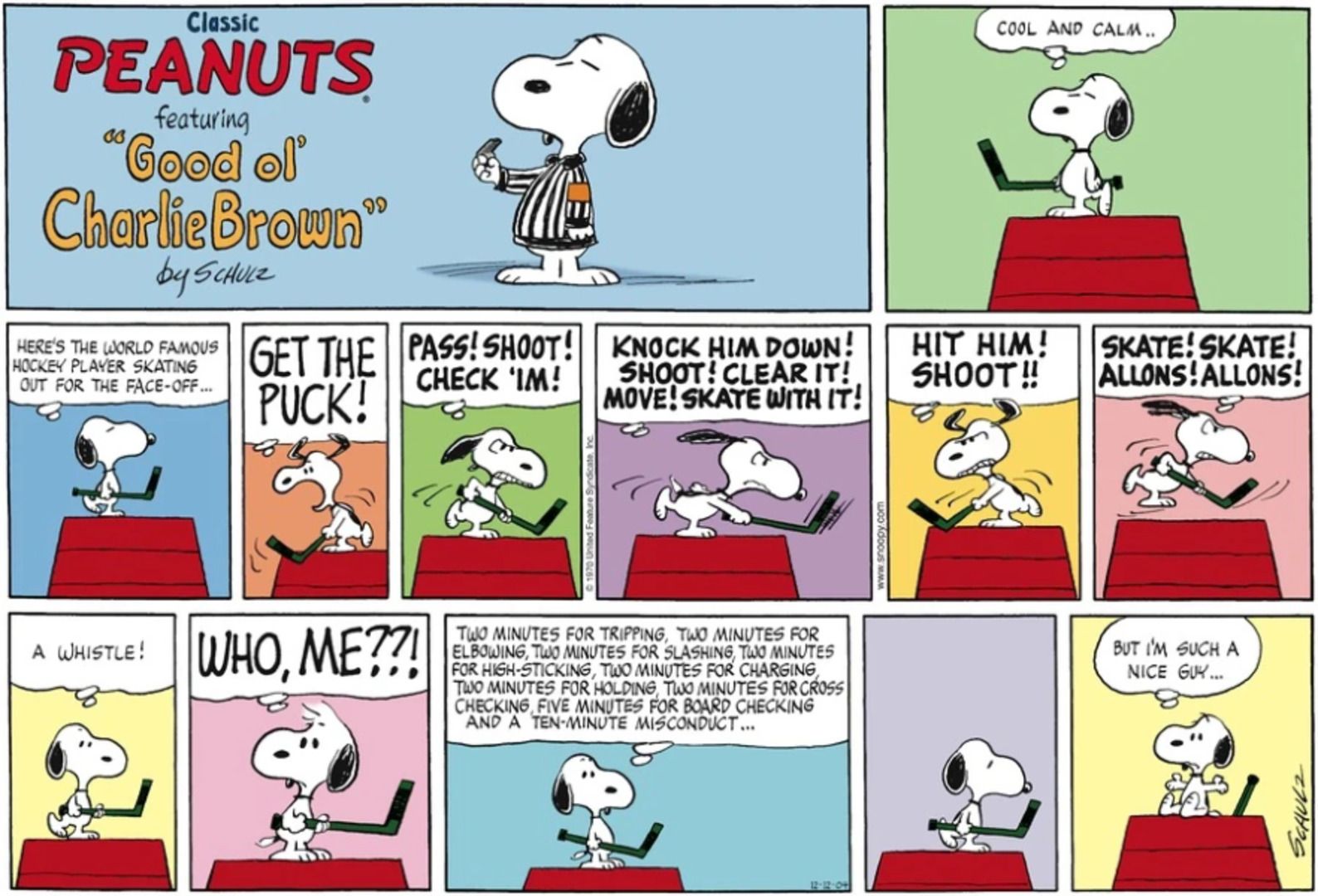 10 Funniest Peanuts Comics About Hockey