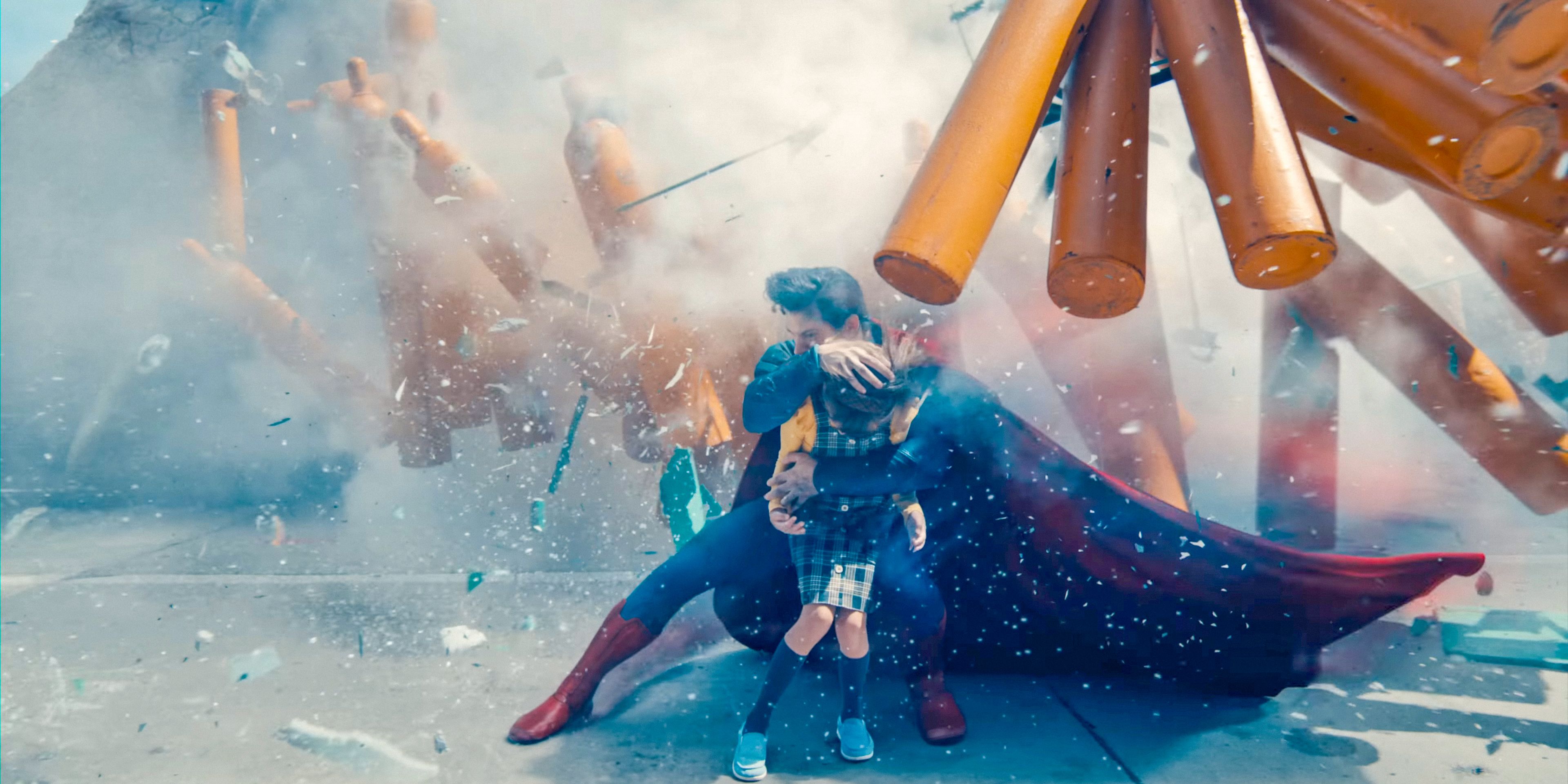 Superman Flygende Kontur T Shirt The Superman Last Son Of Krypton