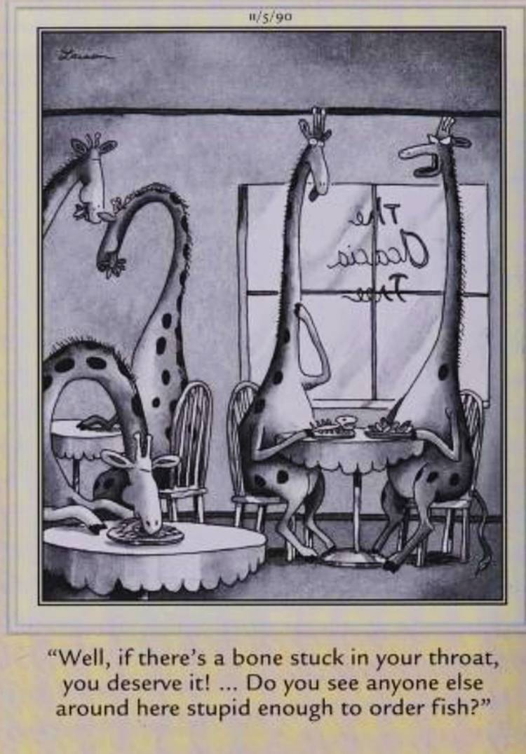 11 Hilarious Far Side Comics Set In Restaurants