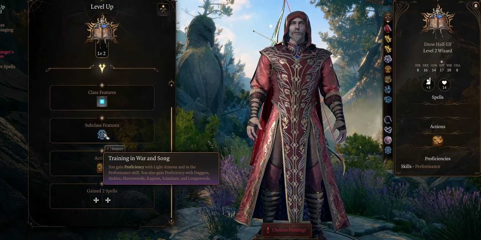 Baldur's Gate 3: Best Bladesinging Wizard Class Build