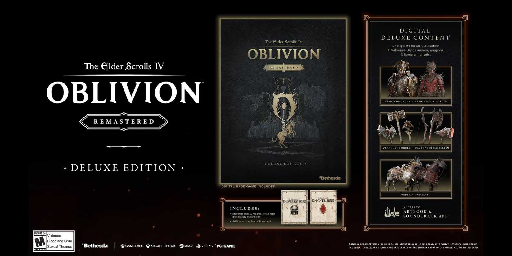 Everything Included In The Elder Scrolls 4: Oblivion Remastered Deluxe Edition