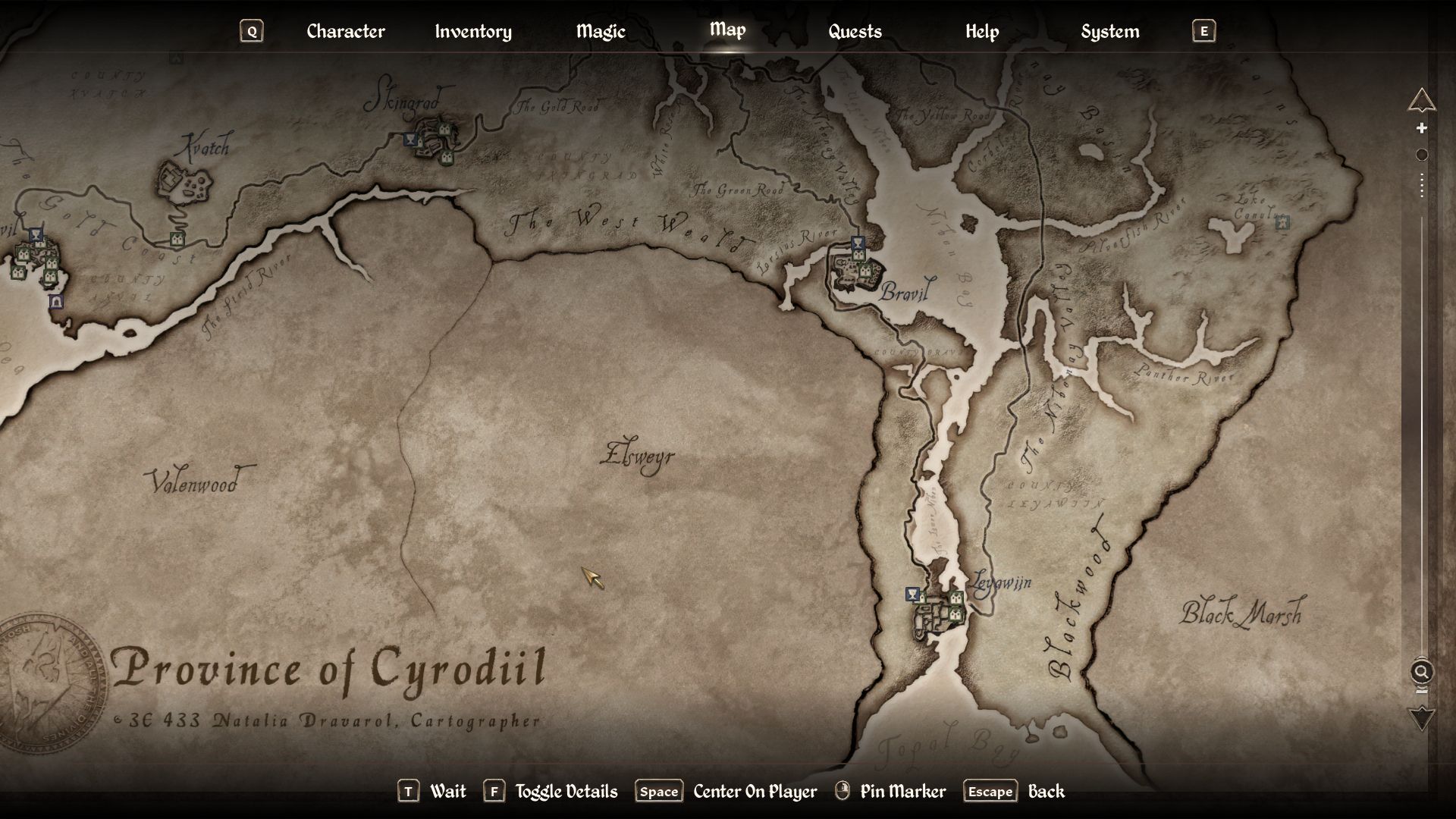 Elder Scrolls Oblivion Map