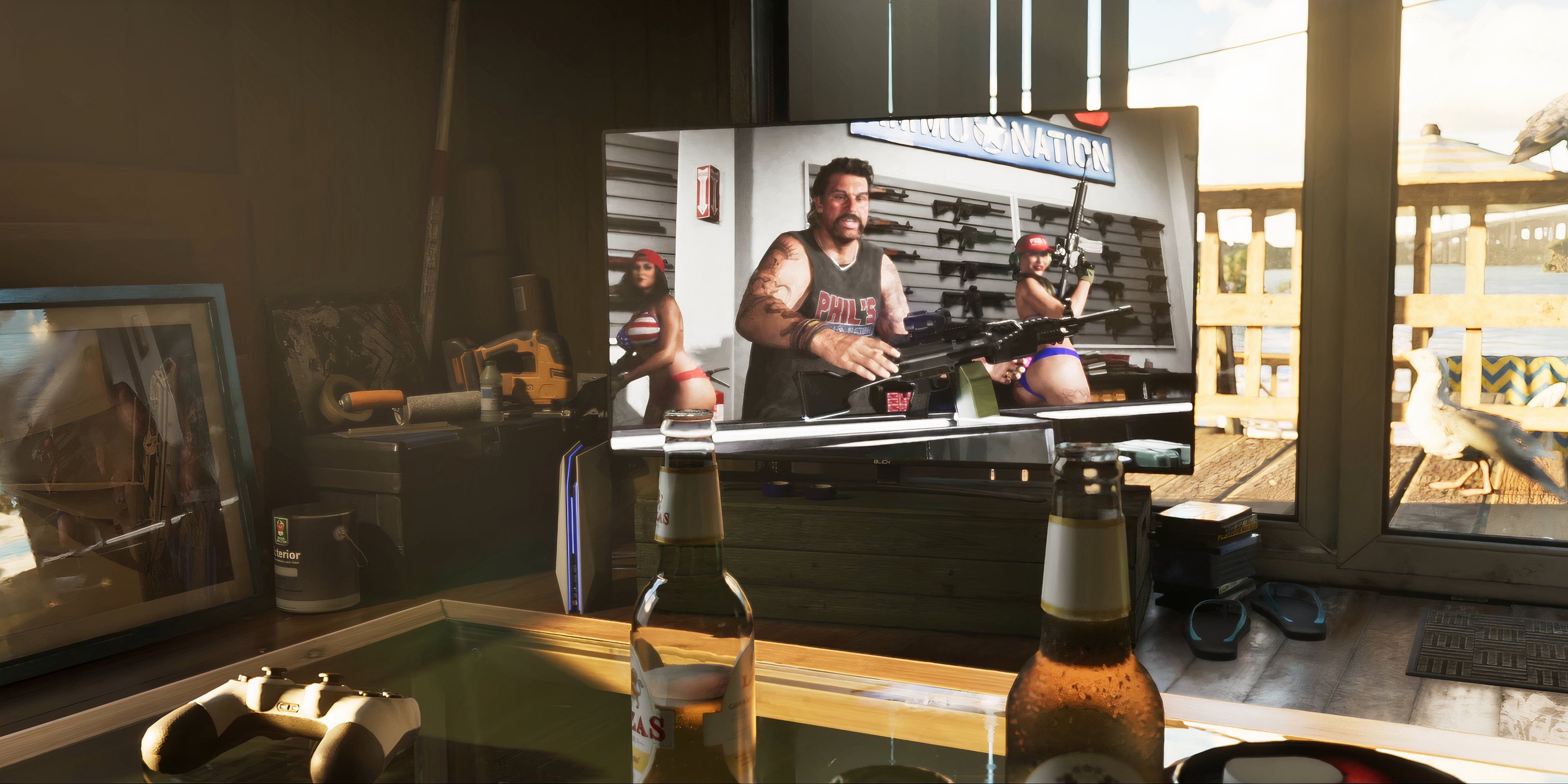 "PS6 Leaked!" Fans React To Console Fake Spotted In GTA 6 Trailer