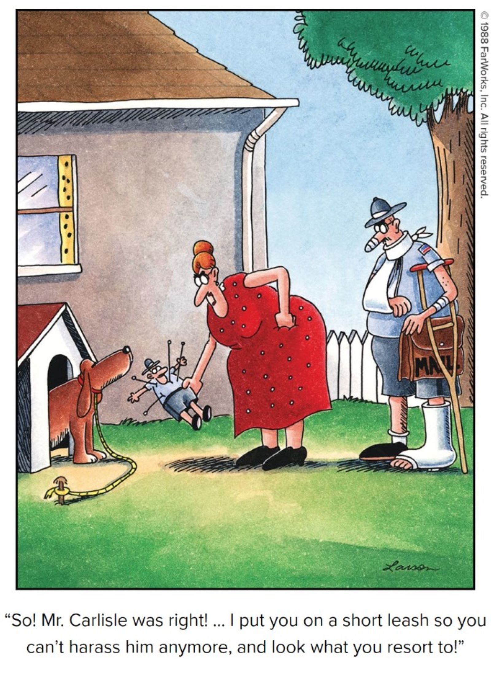 Fumetti divertenti del far side: le 10 battaglie tra cani e postini più ...