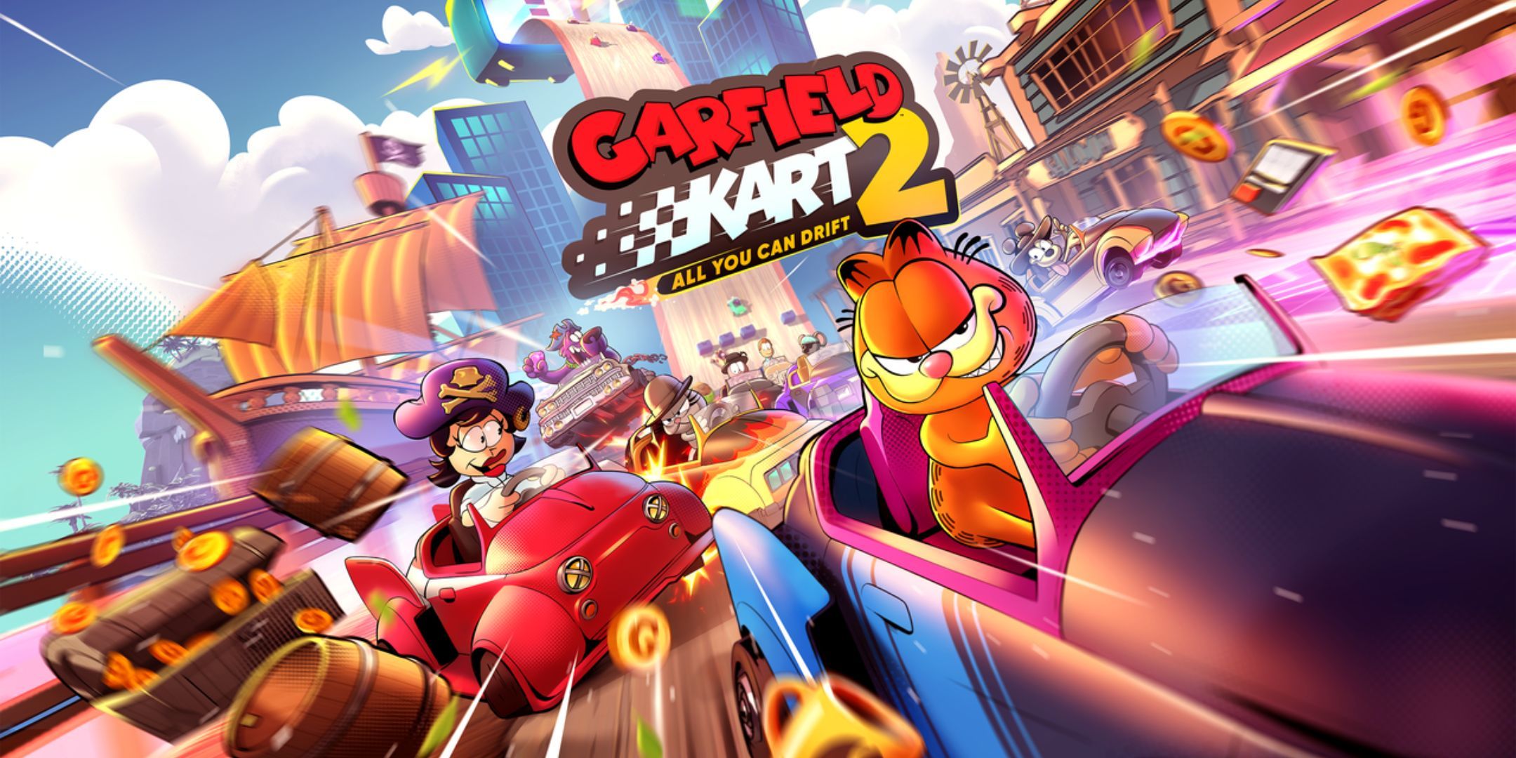 Garfield Returns For The Ultimate Chaotic Kart Racing In Garfield Kart ...