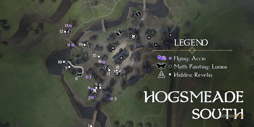 Hogwarts Legacy All Field Guide Pages In Hogsmeade South